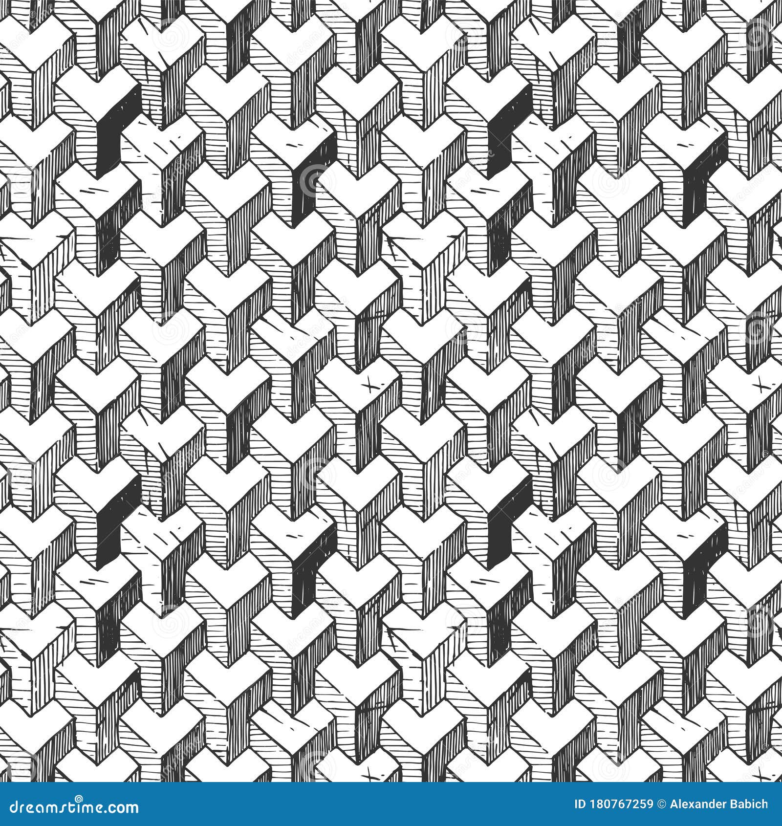Optical illusion pattern stock vector. Illustration of white - 180767259