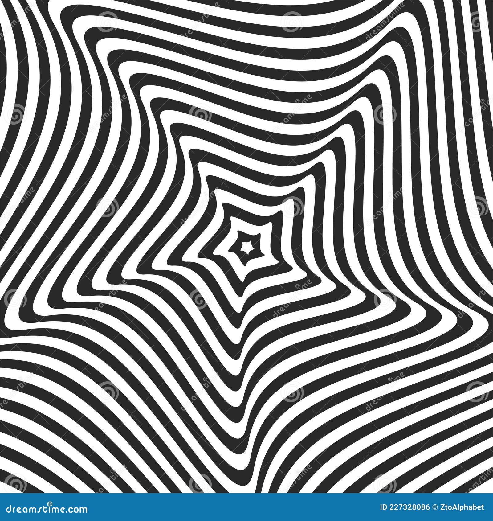 Optical Illusion Pentagon Art Patterns Vector Illustration ...