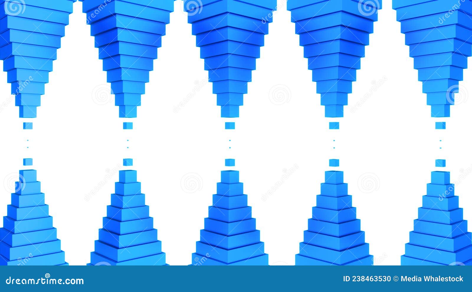 Optical Illusion with Pyramids Moving Towards Each Other S Tops. Design ...