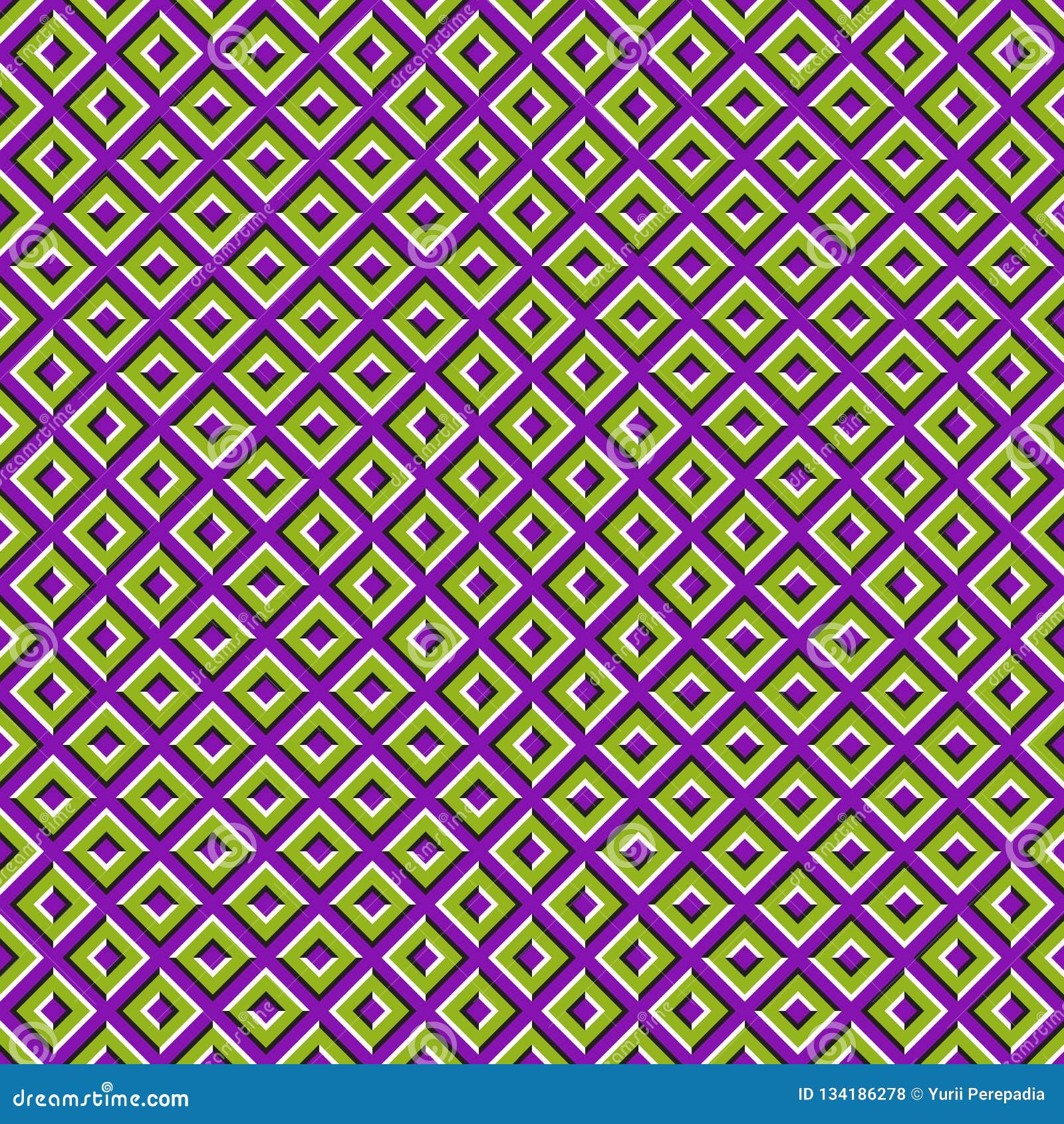 Optical Illusion Seamless Pattern of Moving Squares Stock Vector ...