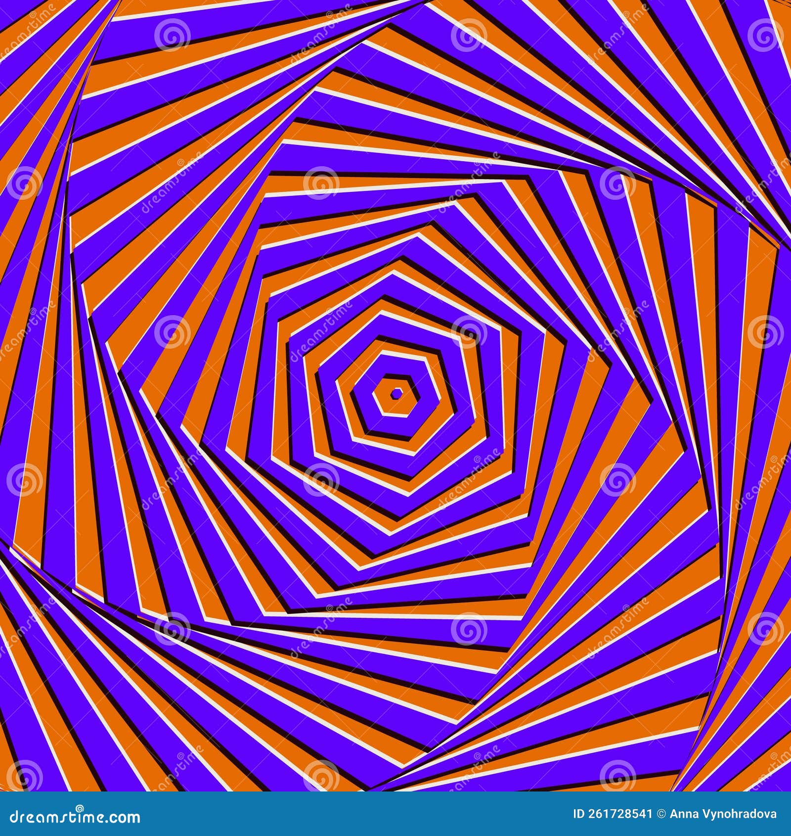 Optical Illusion Seamless Pattern. Moving Visual Hypnotic Stock ...