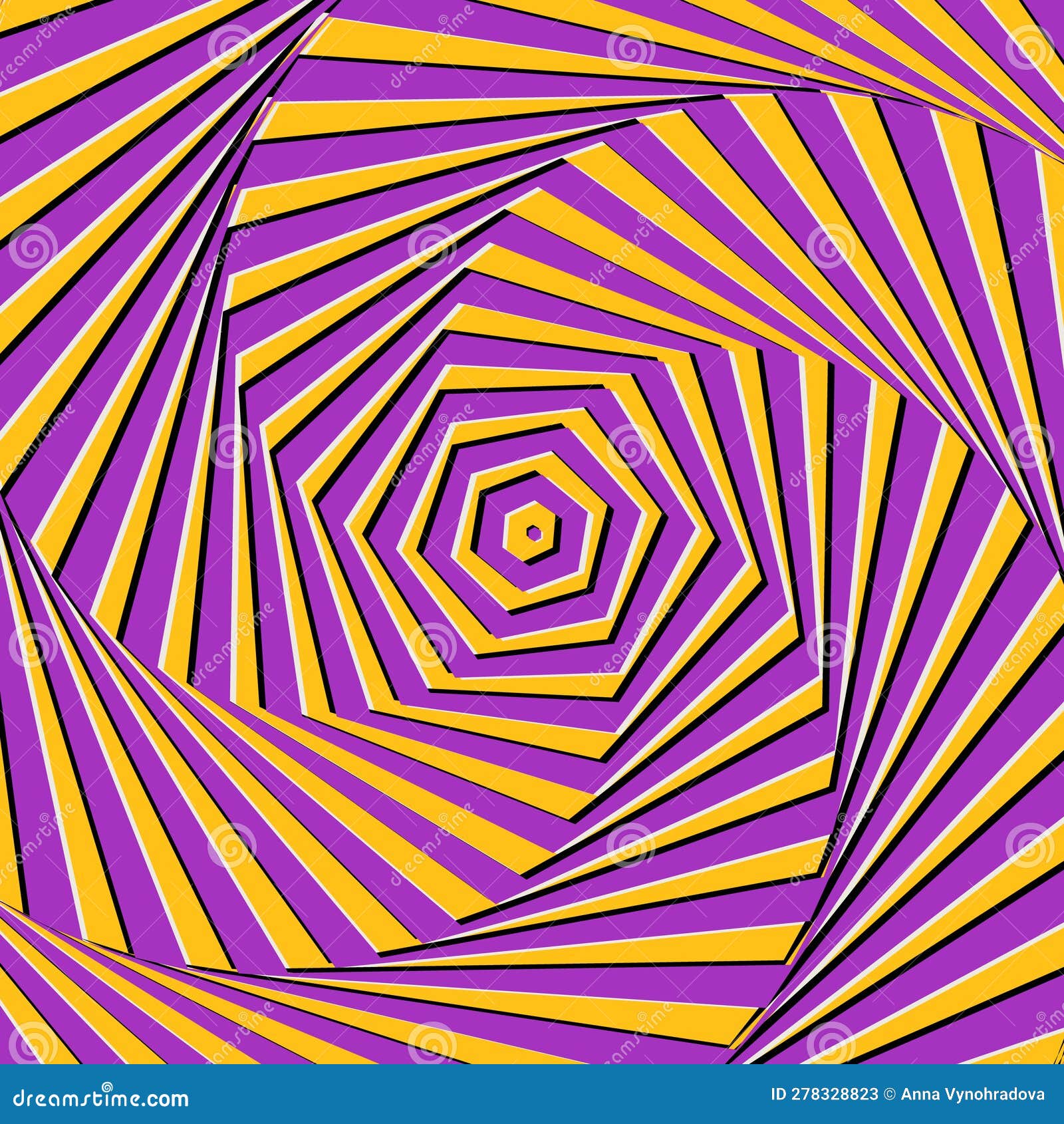 Optical Illusion Seamless Pattern. Moving Visual Hypnotic Stock ...