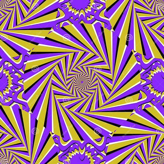 Optical Illusion Seamless Pattern. Moving Visual Hypnotic Stock ... Optical Illusion Seamless Pattern. Moving Visual Hypnotic Stock ...