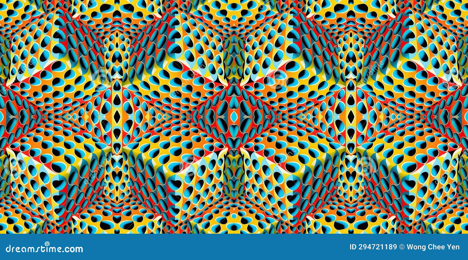 Optical Illusion Seamless Symmetrical Pattern Wallpaper Stock Image ...