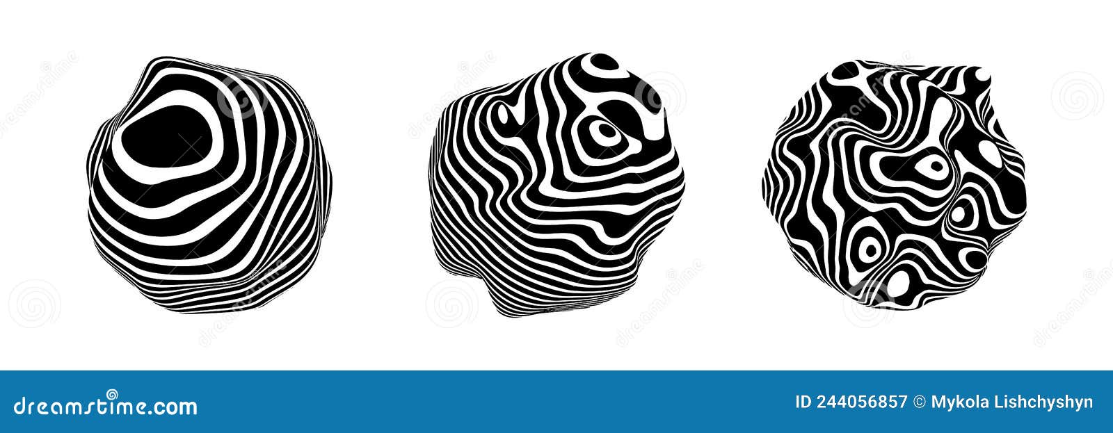 3D Distorted Sphere Shape Orange Particles Vector Illustration ...