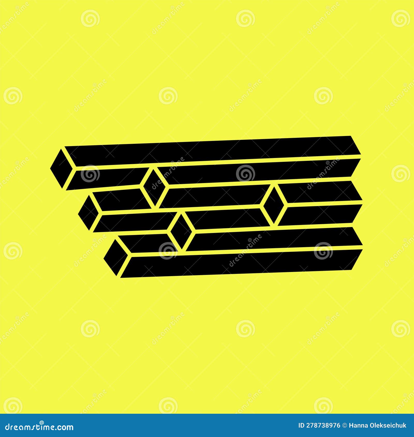 Optical Illusion Shapes. Geometric Figure. Impossible Object. 3d ...