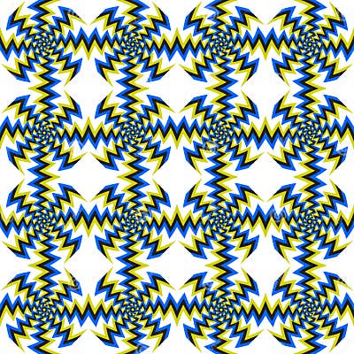 Optical Illusion Spin Cycle, Abstract Vector Pattern. Stock Vector ...