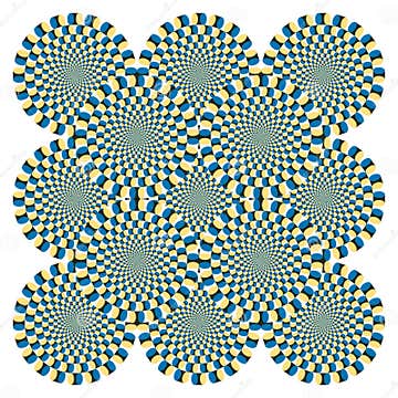 Optical Illusion Spin Cycle (Vector) Stock Vector - Illustration of ...