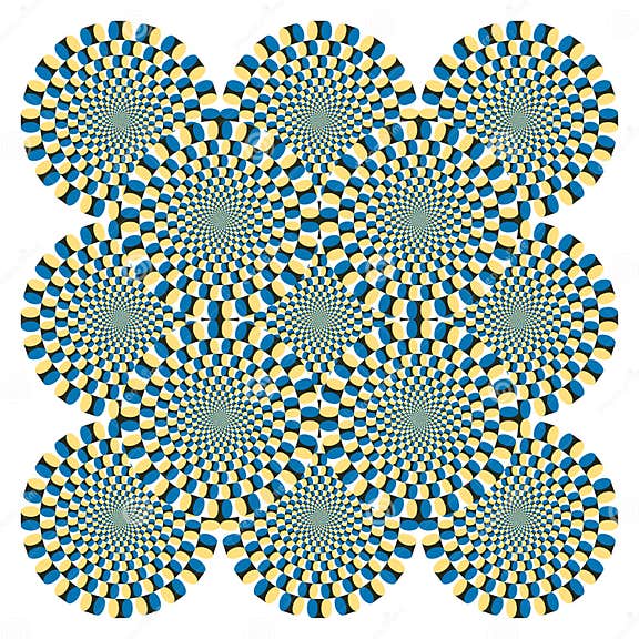 Optical Illusion Spin Cycle (Vector) Stock Vector - Illustration of ...
