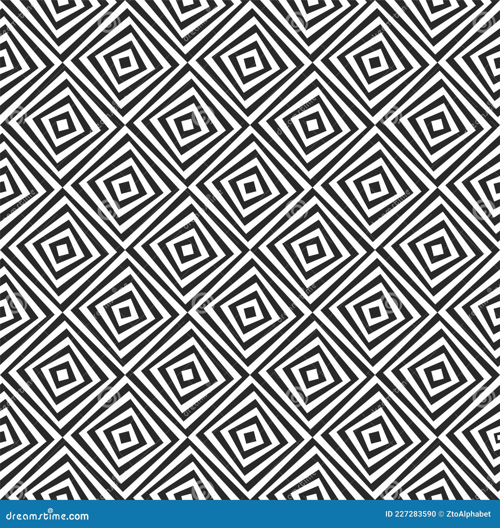 Optical Illusion Square Art Seamless Patterns Stock Vector ...