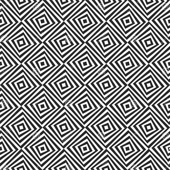 Optical Illusion Square Art Seamless Patterns Stock Vector ...