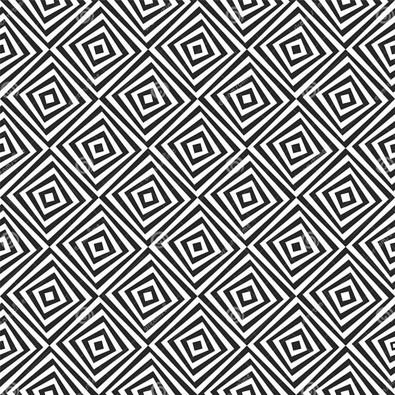 Optical Illusion Square Art Seamless Patterns Stock Vector ...