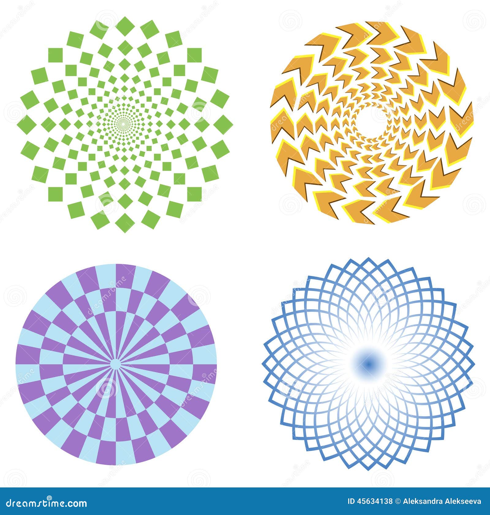 Optical illusion symbols stock vector. Illustration of perspective ...