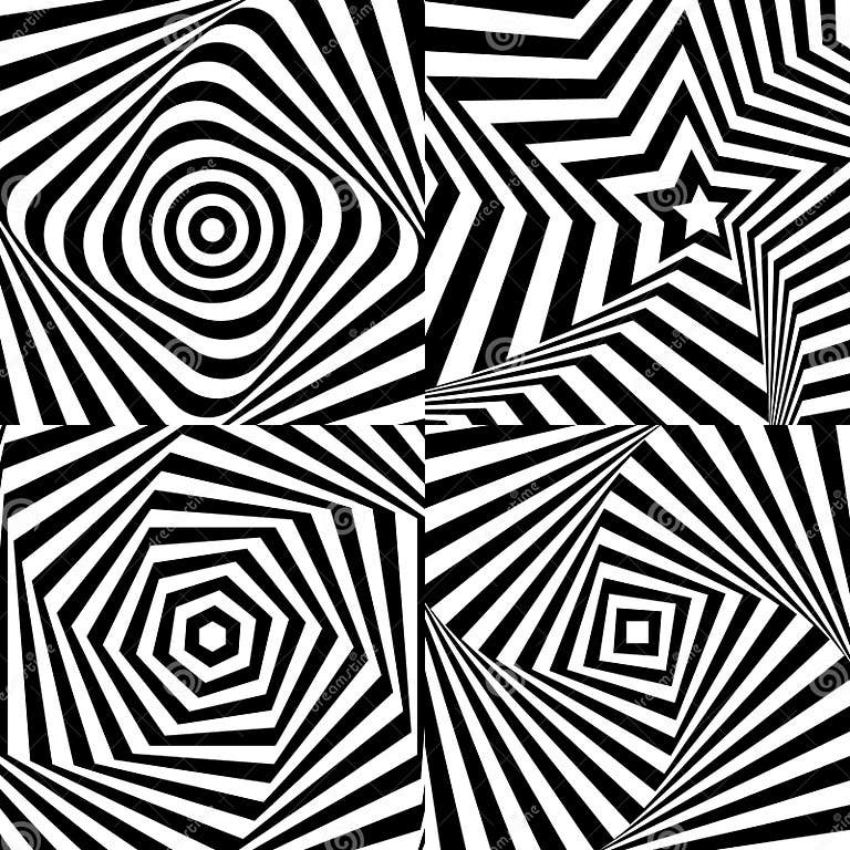 Optical Illusion with Texture Stock Vector - Illustration of optical ...