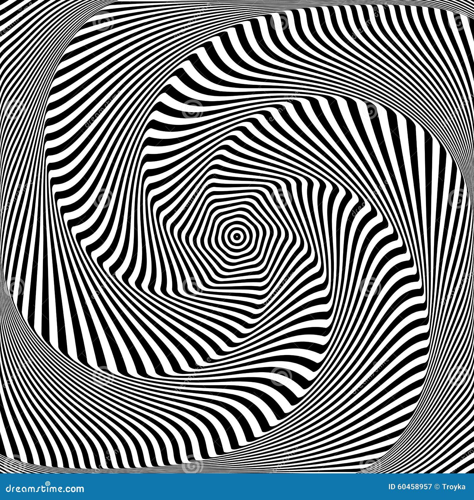 Optical Illusion of Torsion Movement Stock Vector - Illustration of ...