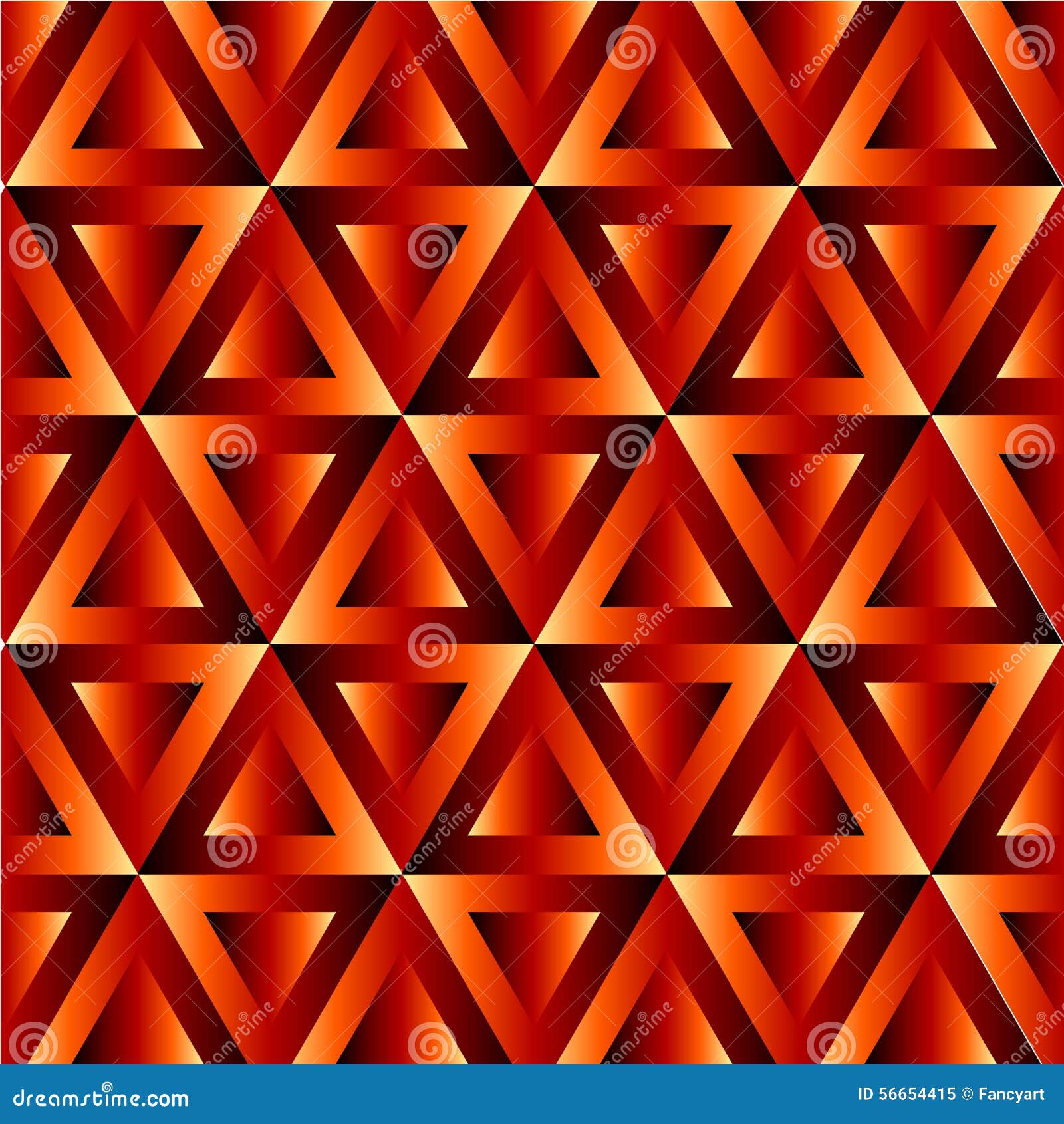 Optical Illusion with Triangles Stock Vector - Illustration of diamond ...