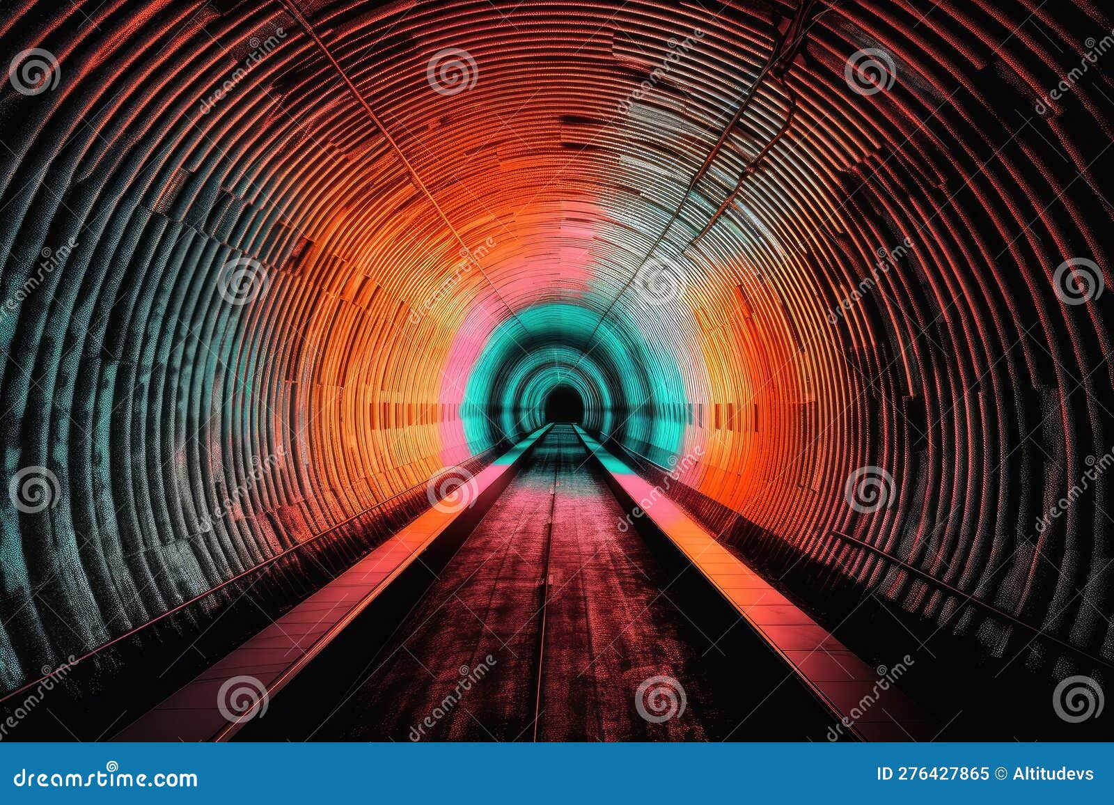 Optical Illusion of a Tunnel, with an Endless and Mesmerizing View on ...
