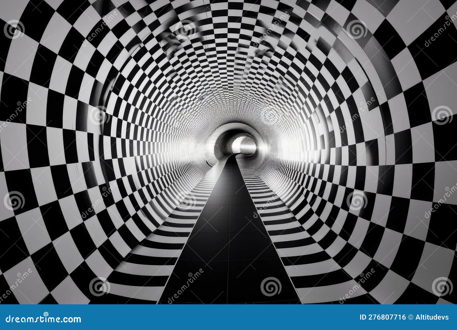 Optical Illusion of a Tunnel, with an Endless and Mesmerizing View on ...