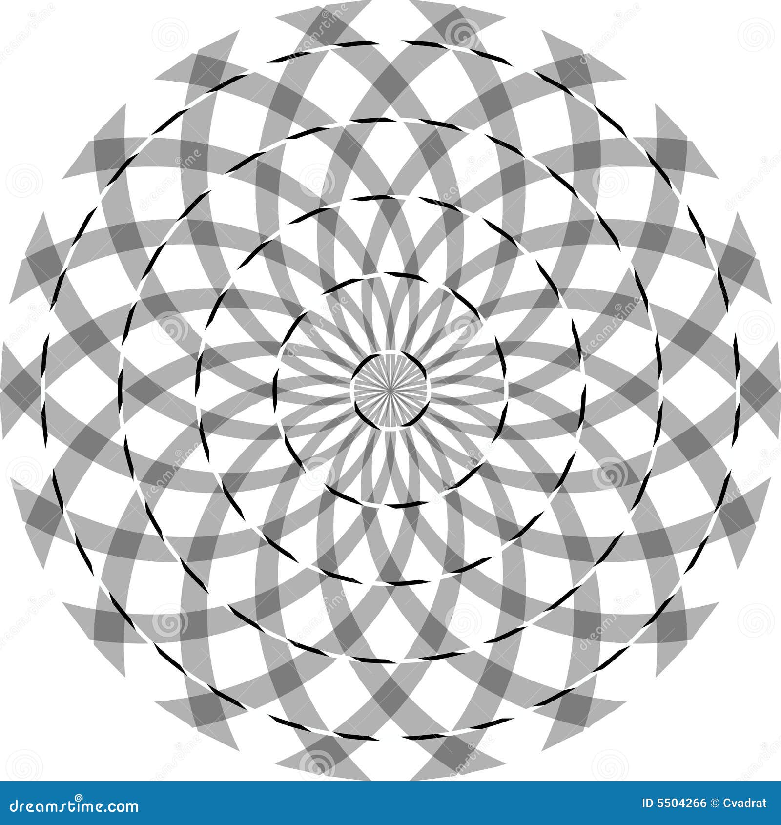 Optical Illusion Twisted Cord One Stock Illustration - Illustration of ...