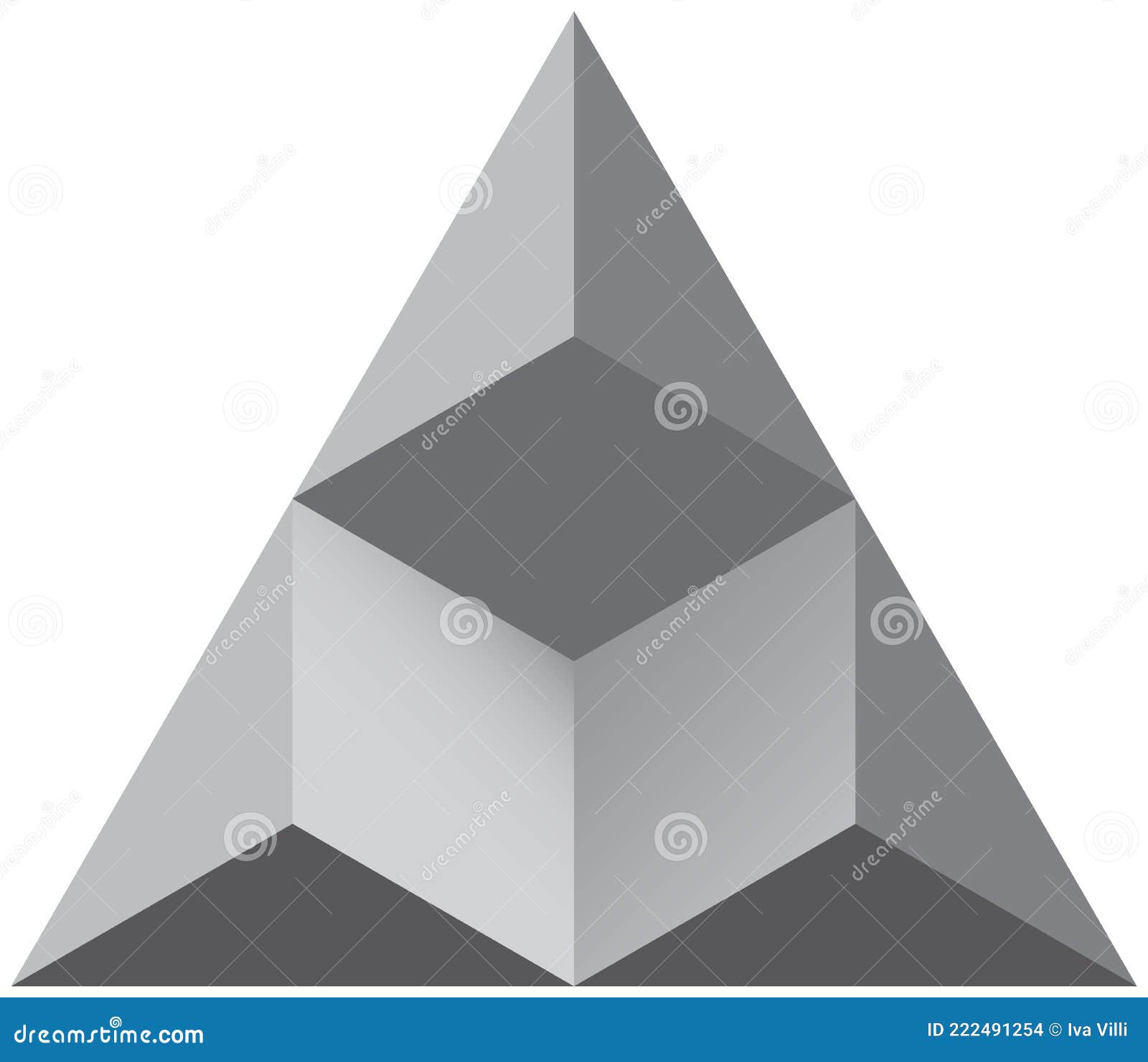 Optical illusion stock vector. Illustration of spacial - 222491254