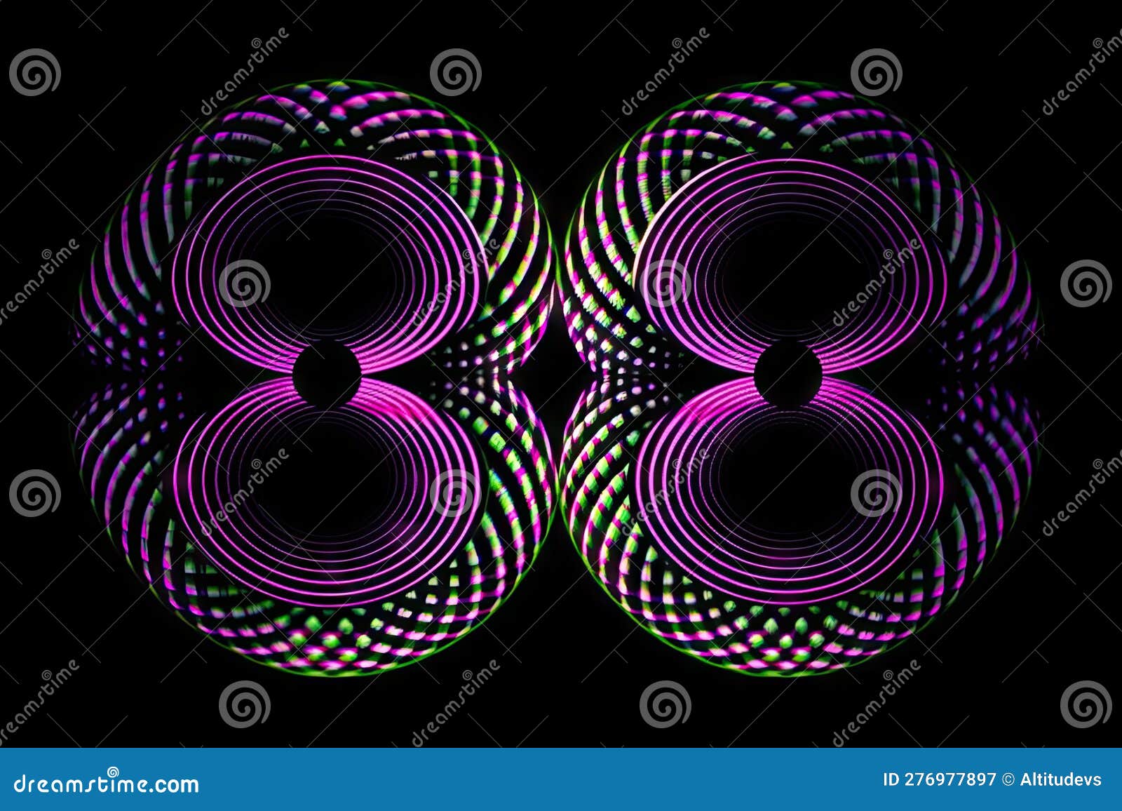Optical Illusion of Two, Three, or Even Four Identical Circles Stock ...
