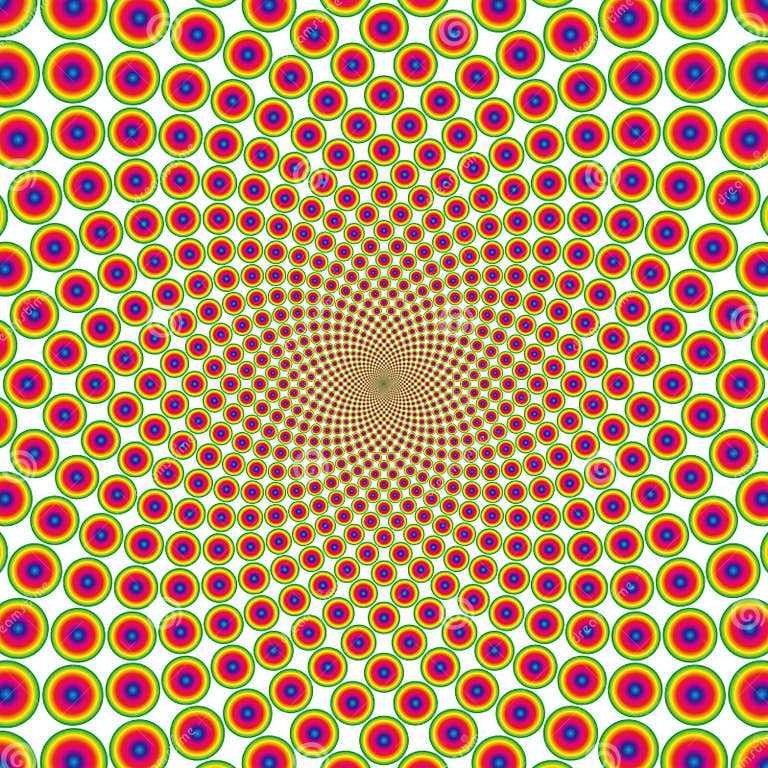 Vector Optical Illusion Spin Cycle Background Stock Vector ...