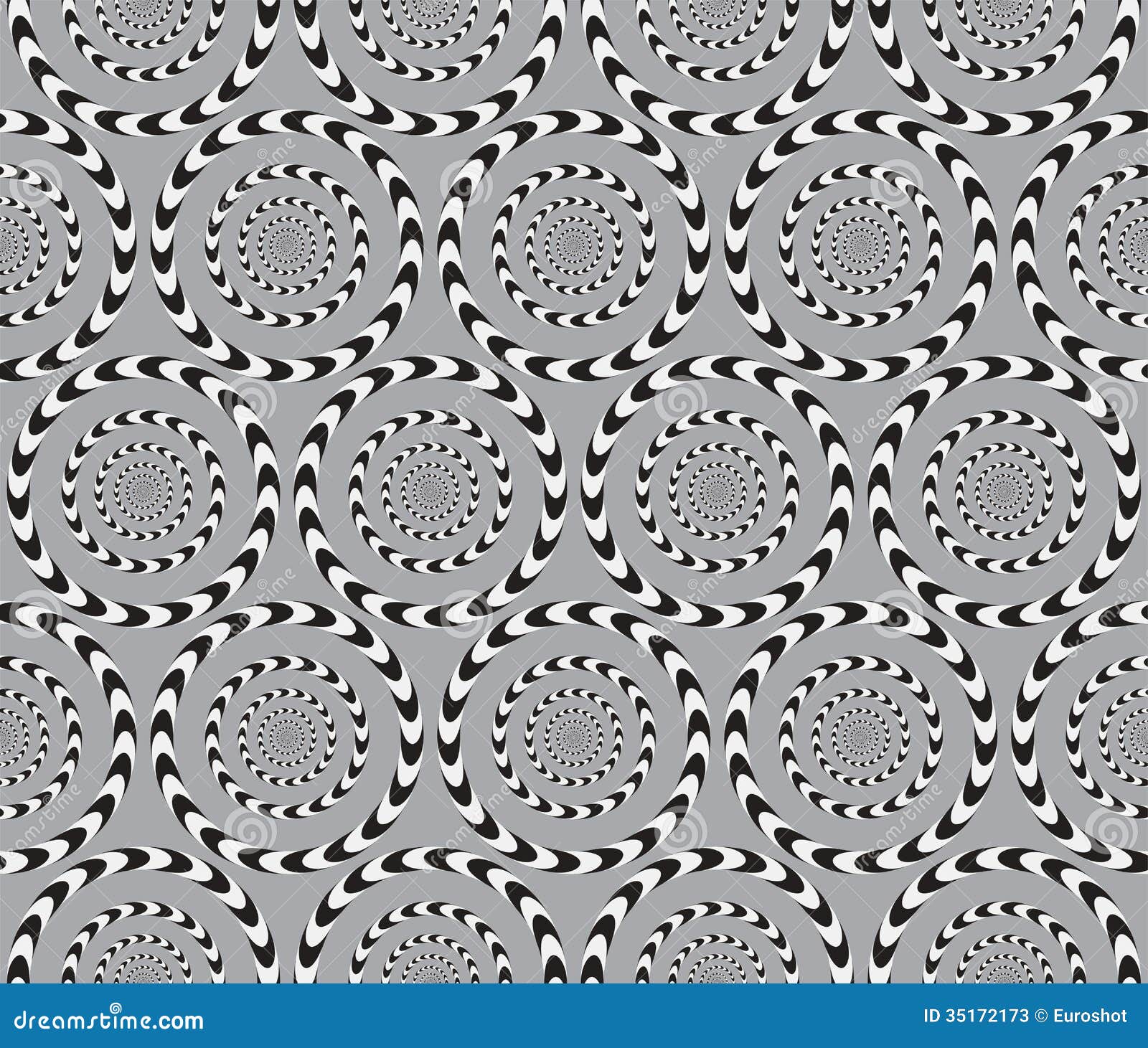 Optical Illusion, Vector Seamless Pattern. Stock Vector - Illustration ...