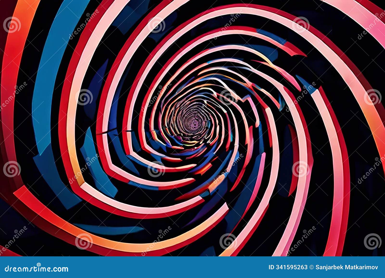 Optical Illusion Vortex Mind Bending Patterns Creating the Illus Stock ...