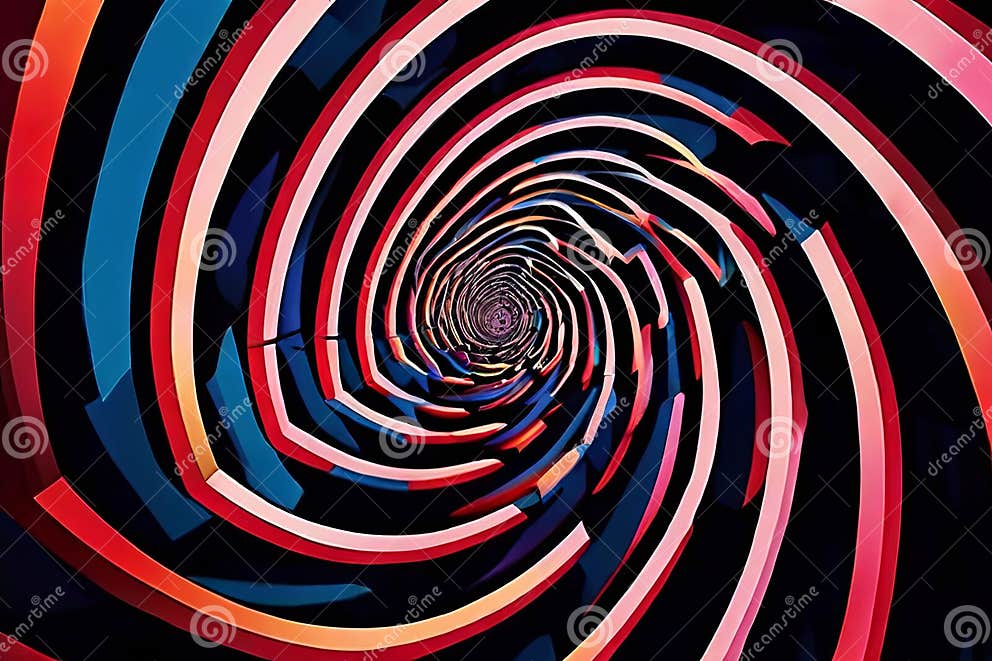 Optical Illusion Vortex Mind Bending Patterns Creating the Illus Stock ...