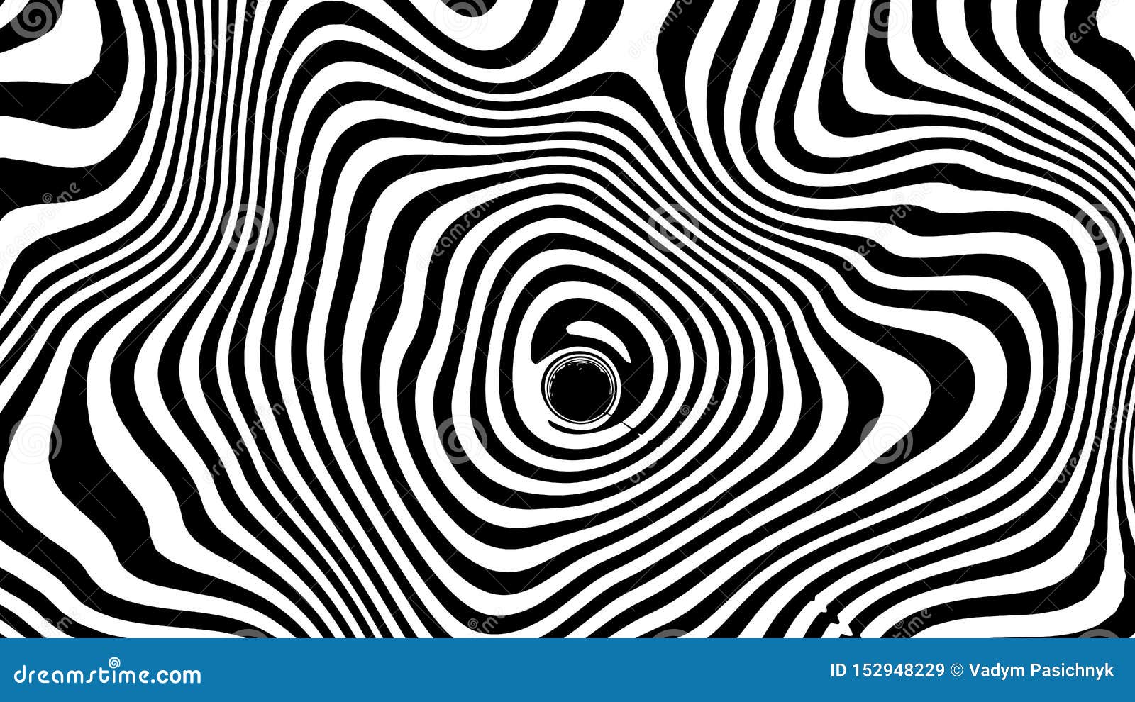 Optical Illusion Wave. Abstract 3d Black and White Illusions ...
