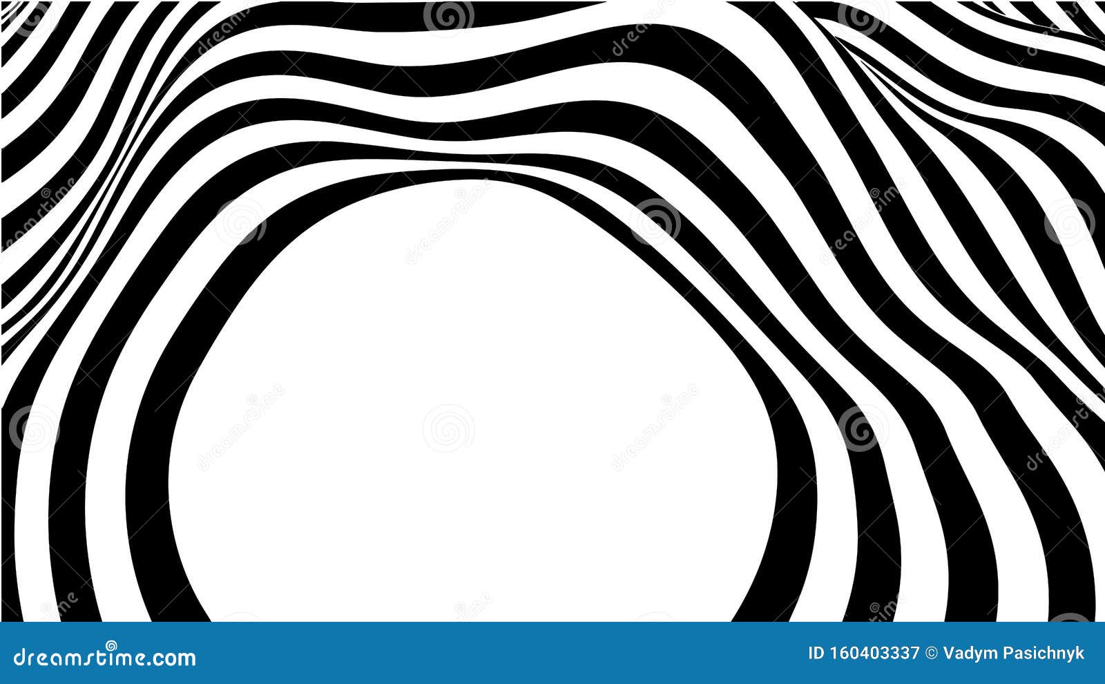Optical Illusion Wave. Optical Effect Mobius Wave. Vector Illustration ...