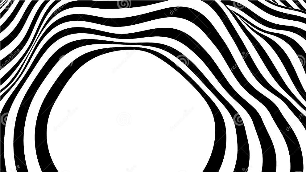 Optical Illusion Wave. Optical Effect Mobius Wave. Vector Illustration ...