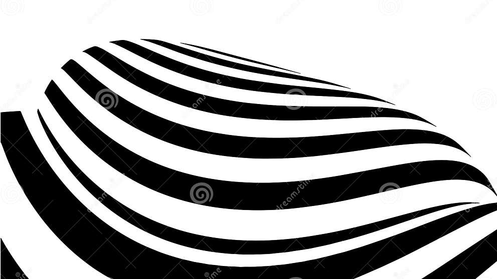 Optical Illusion Wave. Optical Effect Mobius Wave. Vector Illustration ...