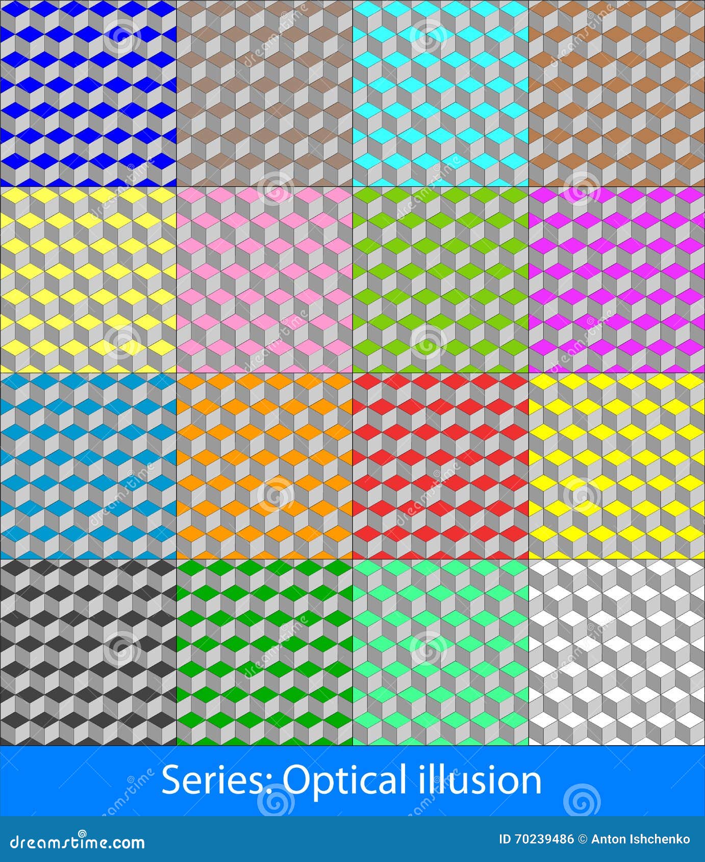 Optical Illusions: Gradient Vector Illustration | CartoonDealer.com ...