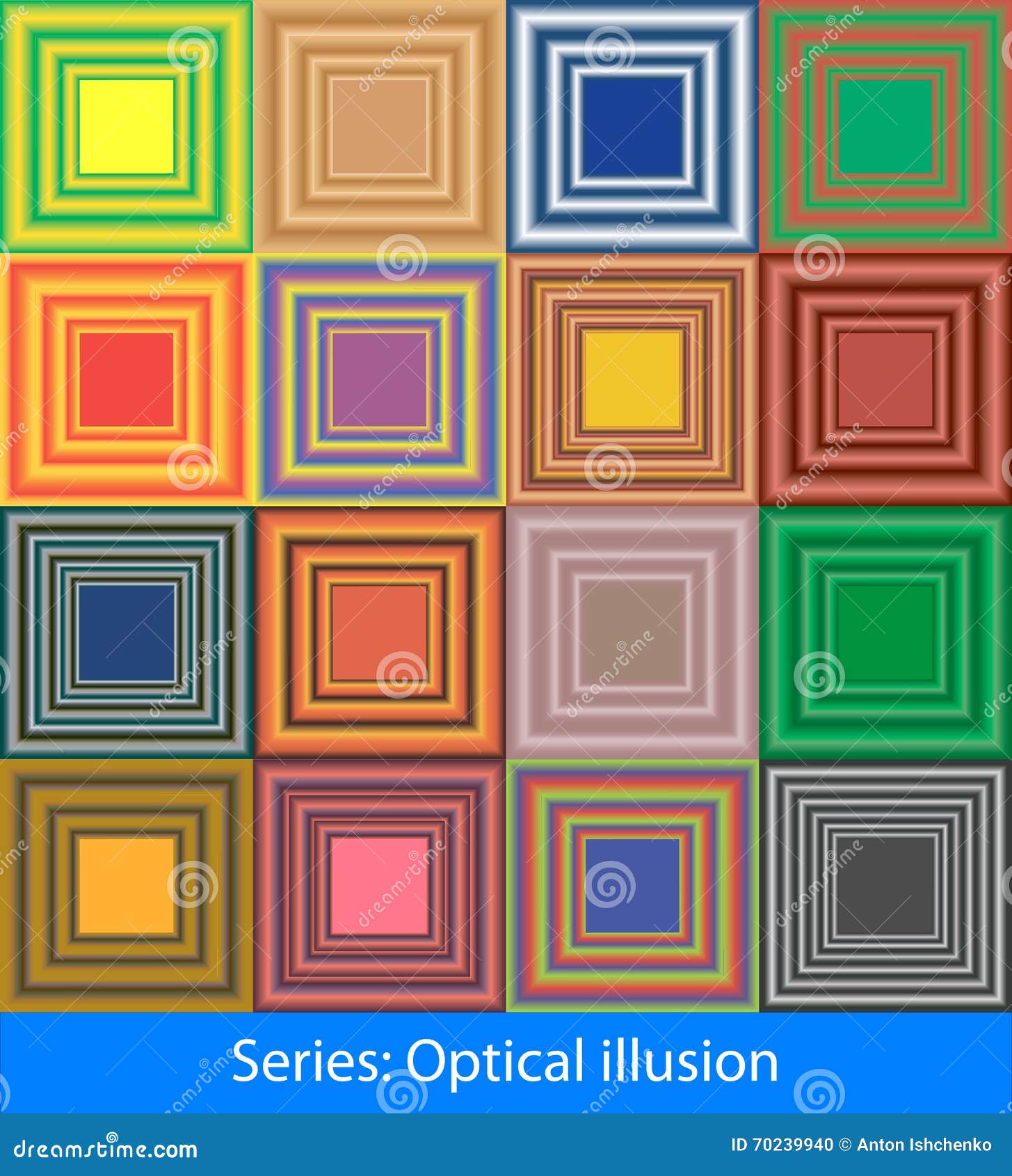 Optical Illusions: Gradient Vector Illustration | CartoonDealer.com ...