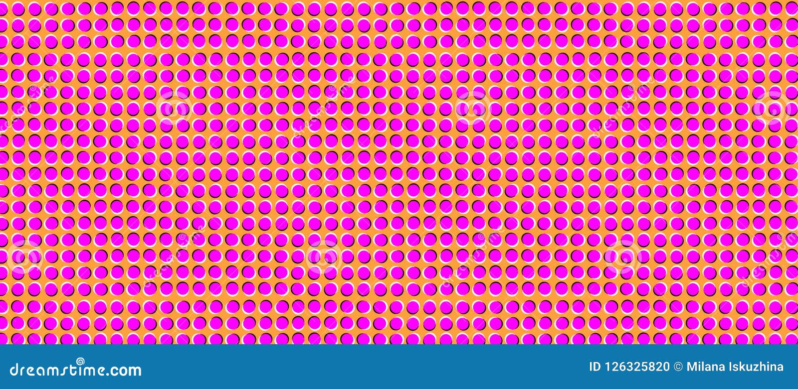 Optical Illusions Image Moving. Pattern with Circles of Pink Color ...