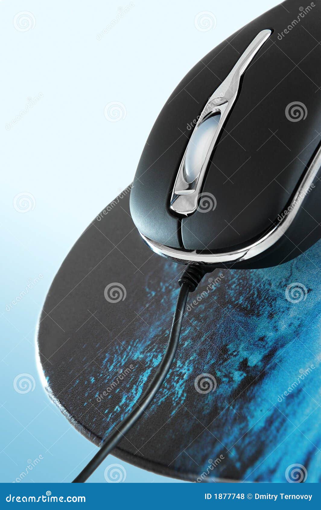 Optical Infrared Mouse on Pad Stock Photo - Image of operation ...