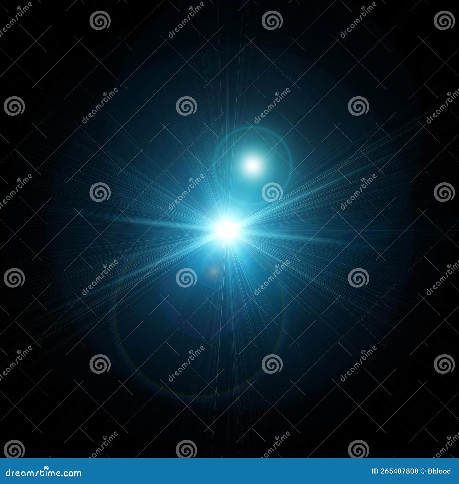 Optical Lens Flare Texture on Black Background. Stock Photo - Image of ...