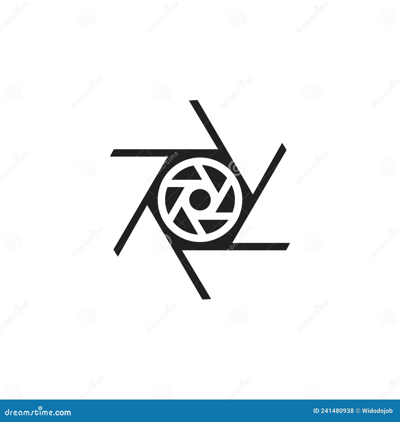 Optical Lens Logo Design Concept Stock Vector - Illustration of ...