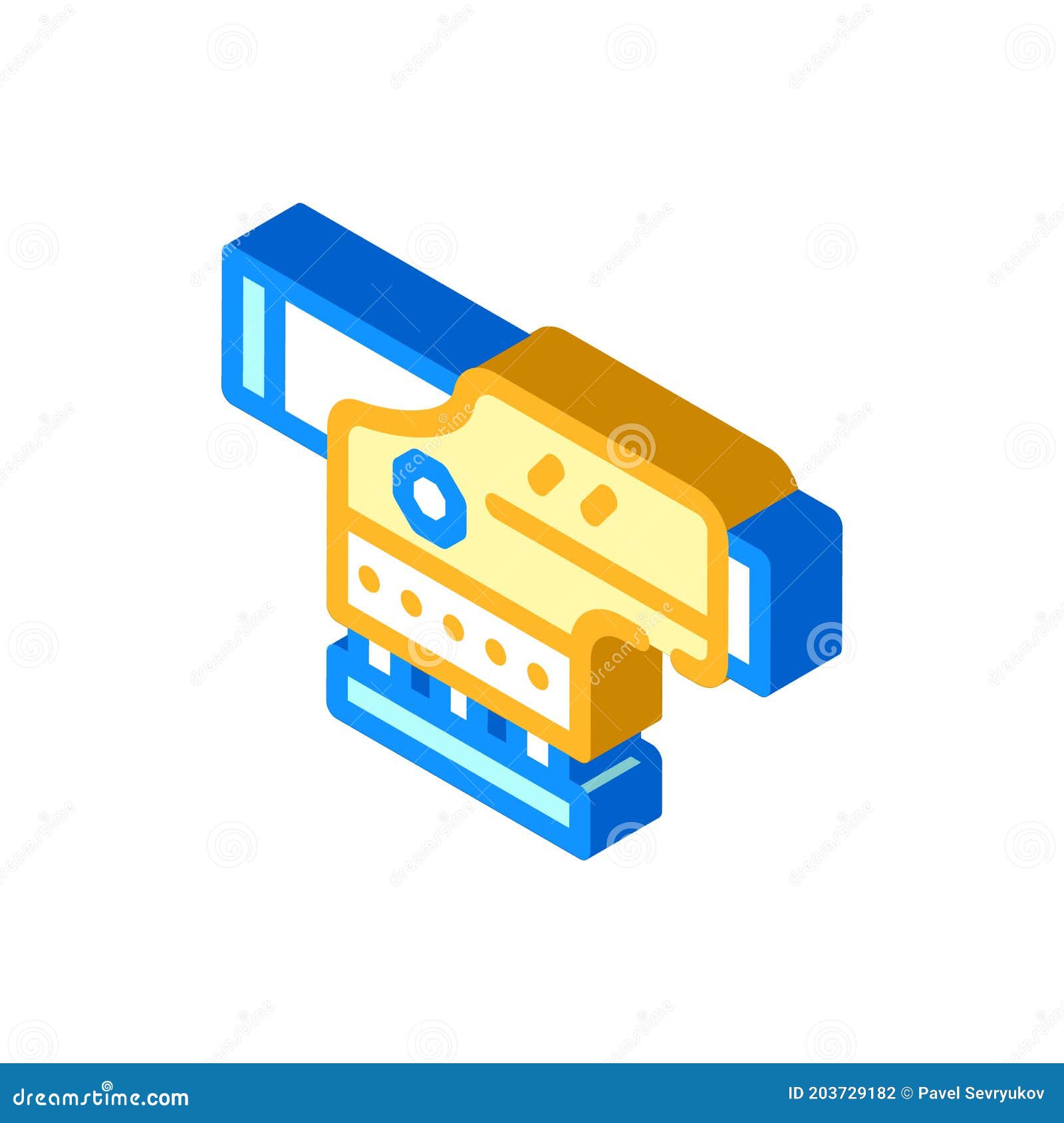 Optical Level Gadget Isometric Icon Vector Illustration Stock Vector ...