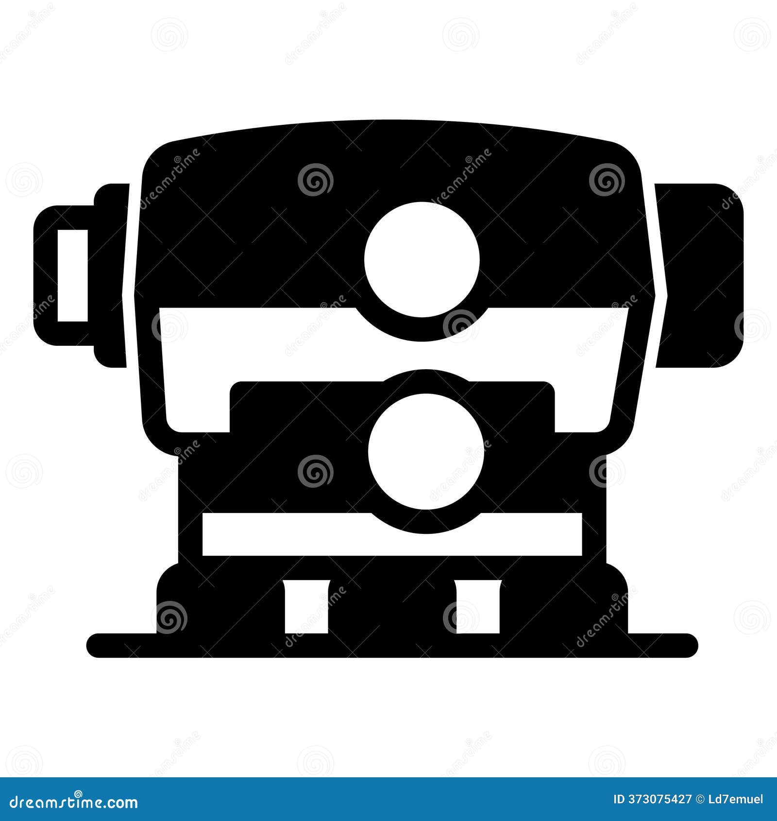 Optical Leveler Solid Icon, Construction And Optics Concept. Vector ...