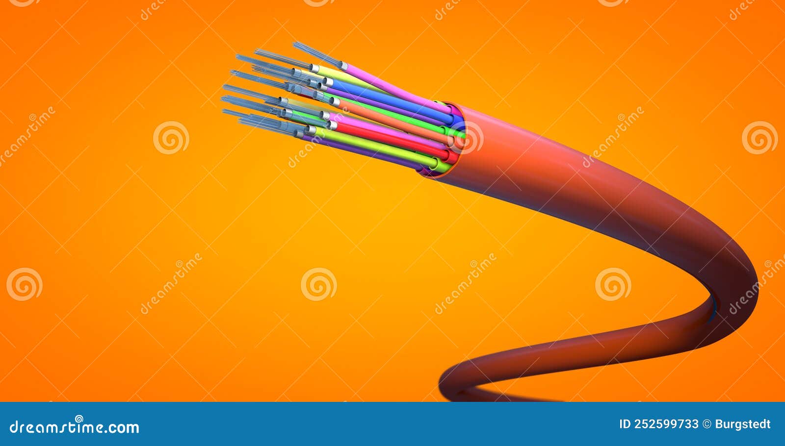 Optical Light Guide Cable for Fiber-optic Communication Stock ...