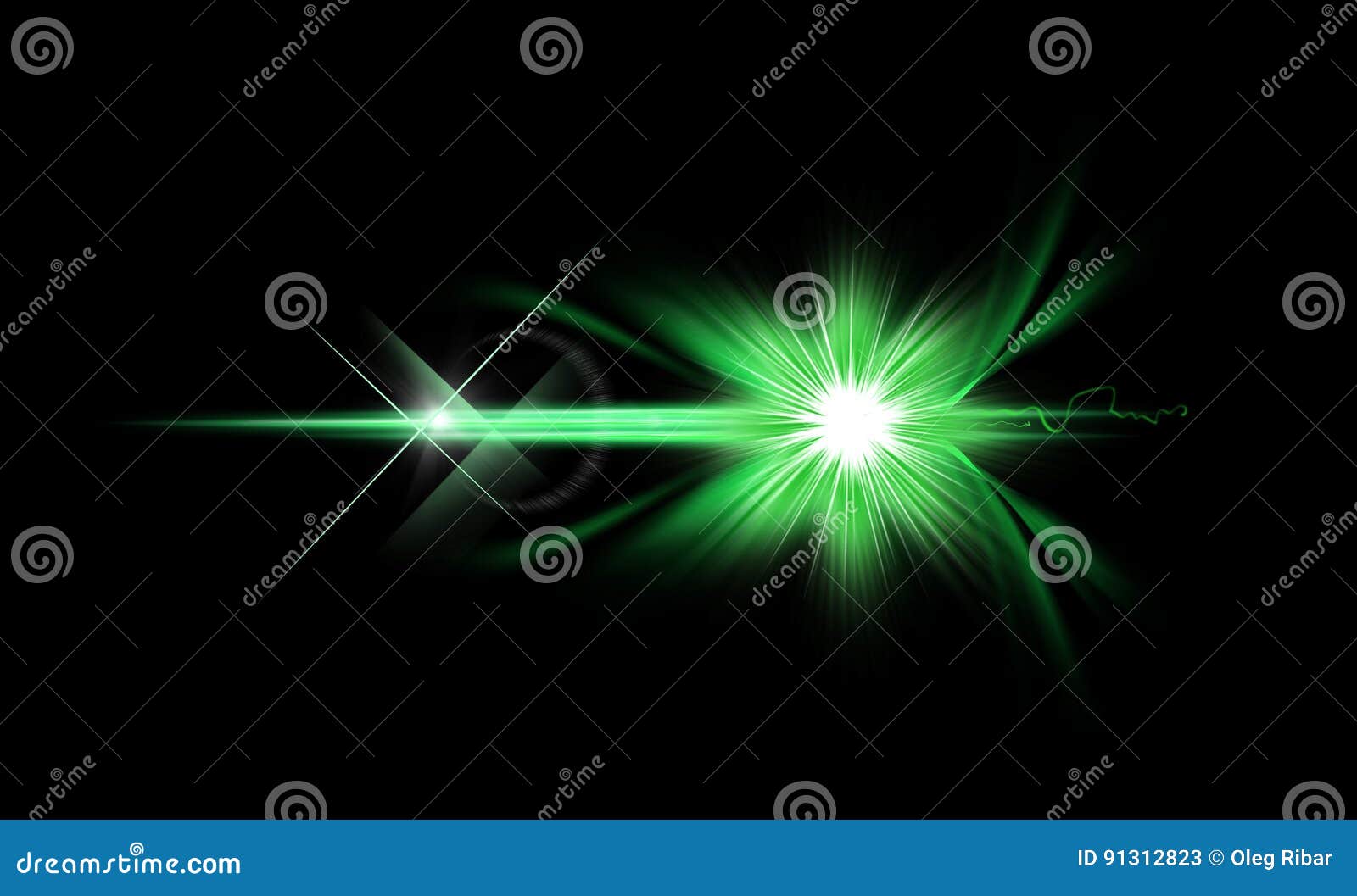 Optical Light Lens Flare and Star Effect, Realistic Flash with ...