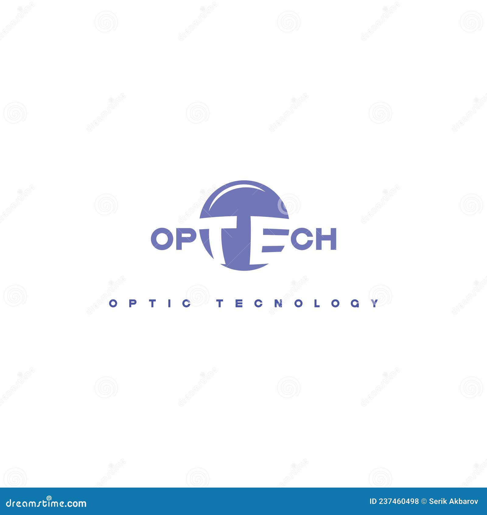 Optical Logo. stock vector. Illustration of magnifier - 237460498