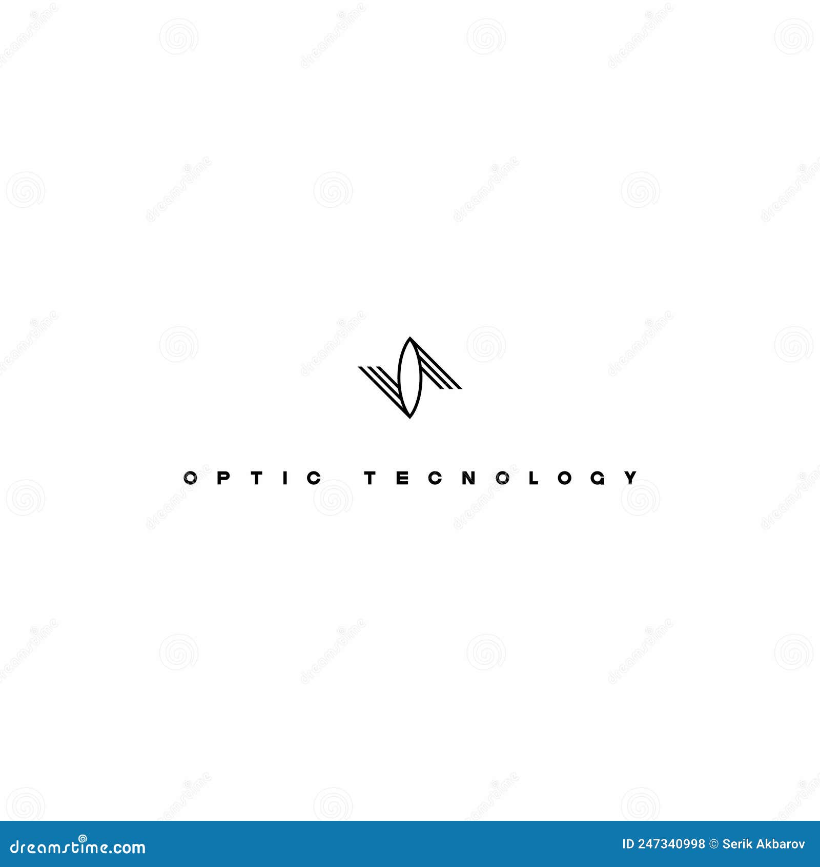 Optical Logo stock vector. Illustration of template - 247340998