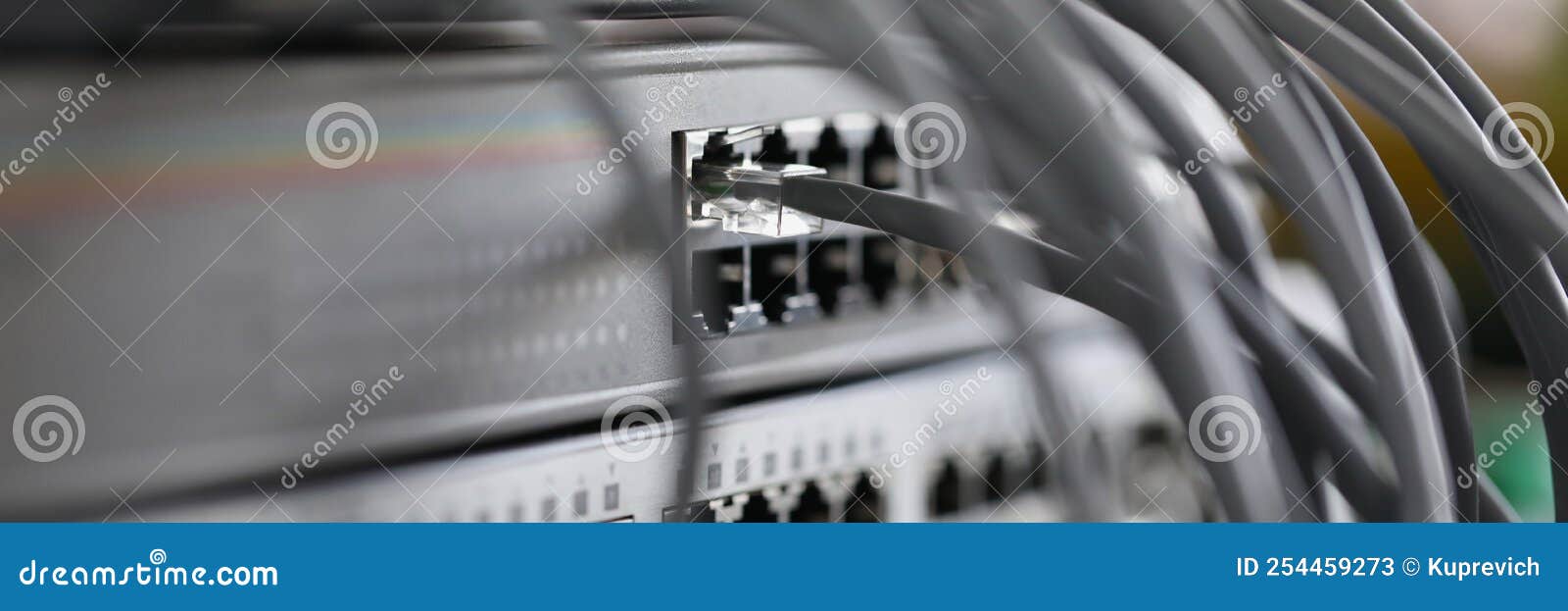 Closeup Of Mains Power Line Junction With Insulator Stock Image ...