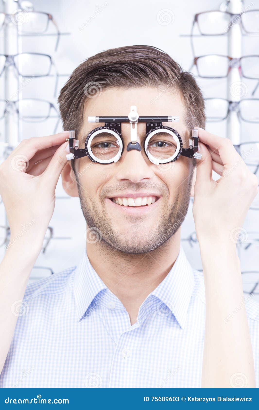 Optical measuring tool stock image. Image of front, measuring - 75689603