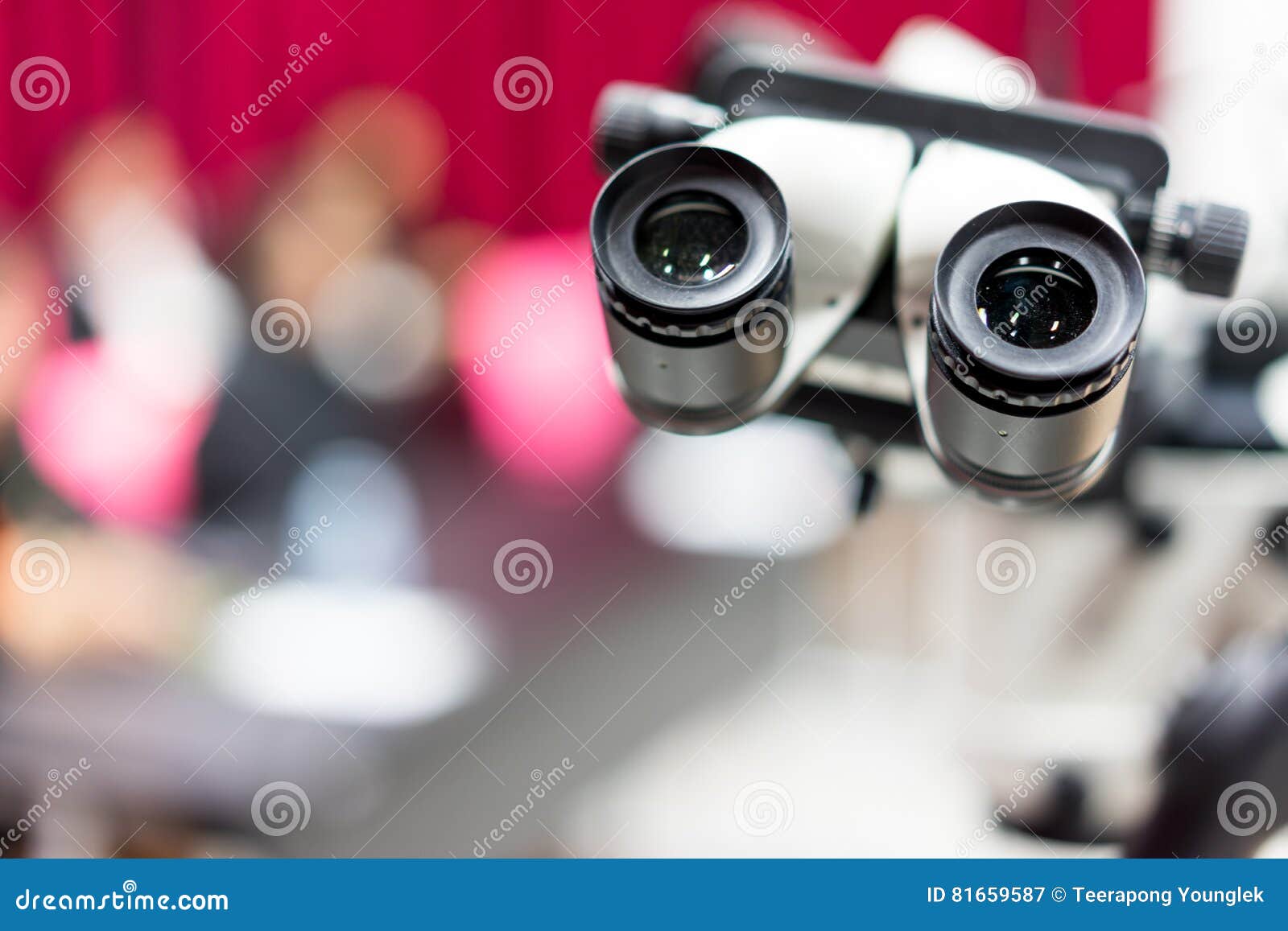 Optical Microscope in a Hospital in Advanced Science. Stock Image ...