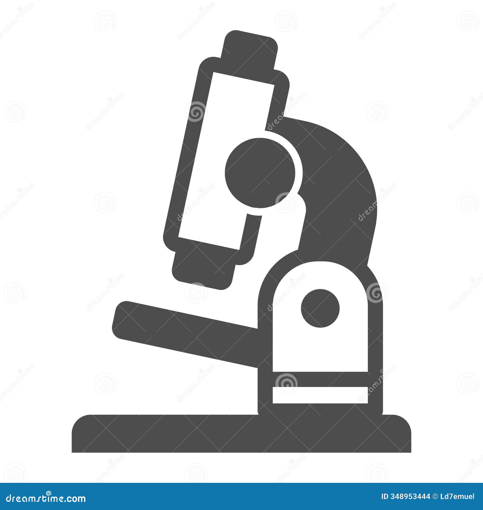 Microscope Solid Icon, Medicine Concept, Laboratory Magnification ...