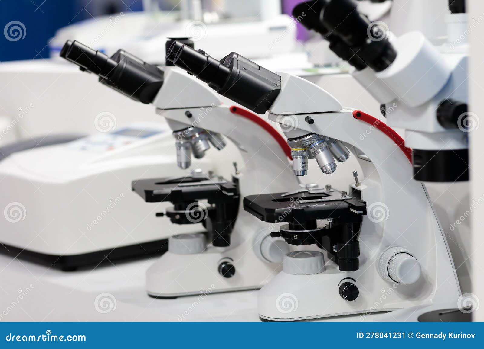 Optical Microscopes and Other Laboratory Equipment Stock Image - Image ...